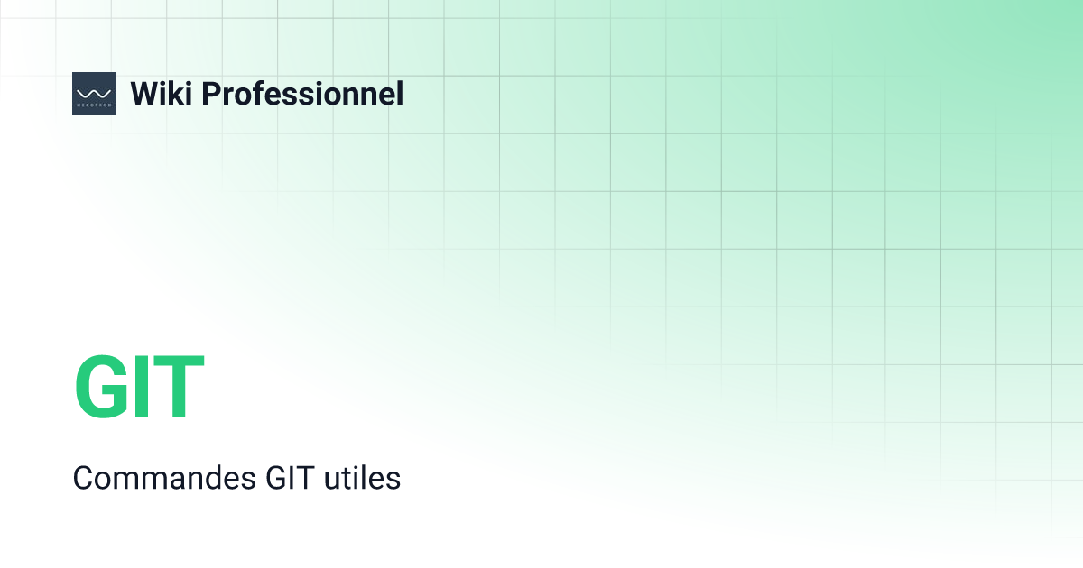 GIT | Wiki Professionnel